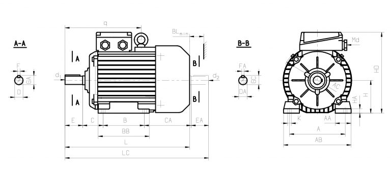 Silnik Celma Indukta 2SIE100L4A 2,2kW / 1440 obr. – Silniki Celma Indukta Besel